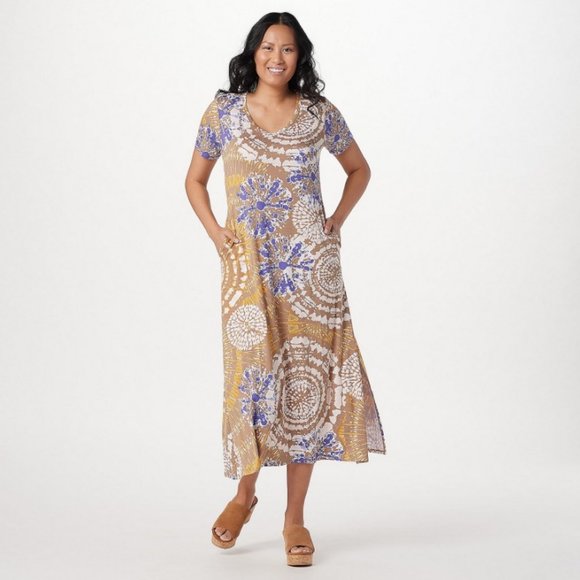 Belle by Kim Gravel | Dresses | Belle By Kim Gravel Tie Dye Dress With ...